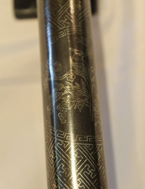 Antique chinese Opium pipe silver with black lacquer – Real Rare Antiques