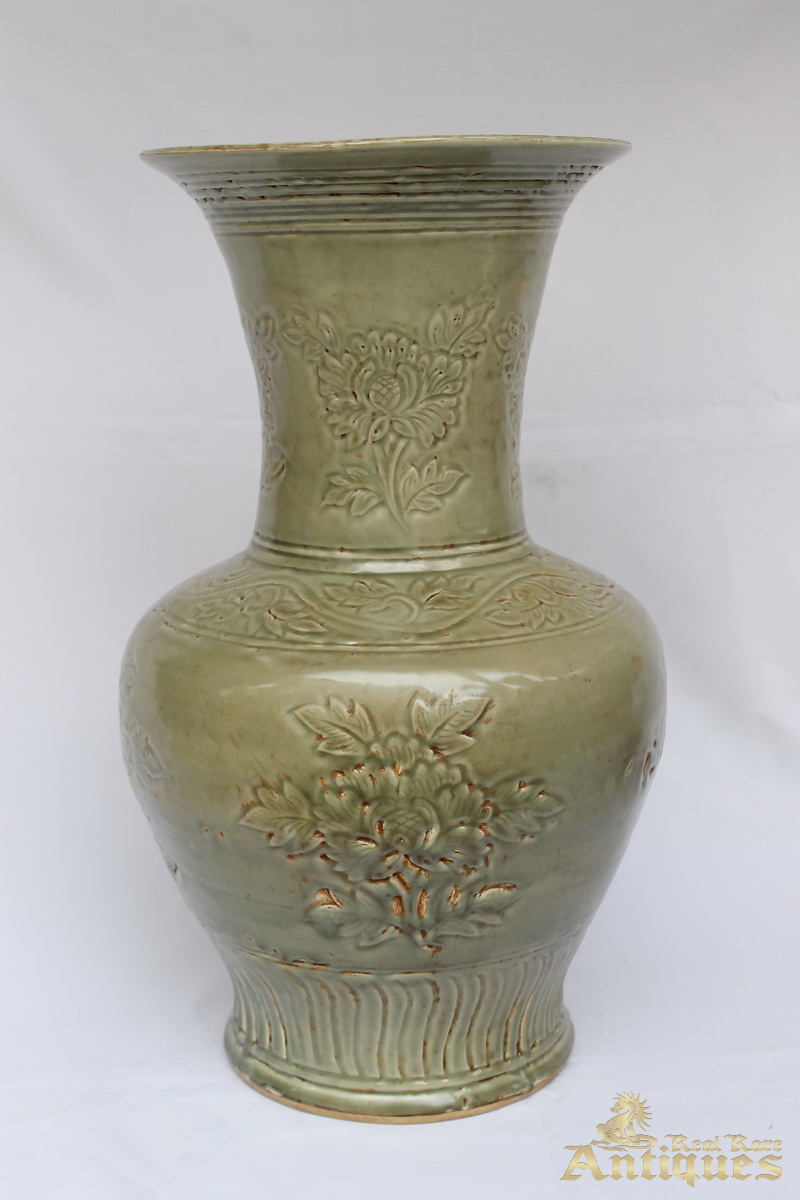 Antique Chinese Porcelain Vase Song Dynasty Celadon Glaze - Real Rare ...